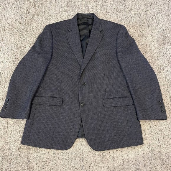 Lauren Ralph Lauren | Suits & Blazers | Lauren Ralph Lauren Mens Black Gray 0 Wool Blazer 44r ...